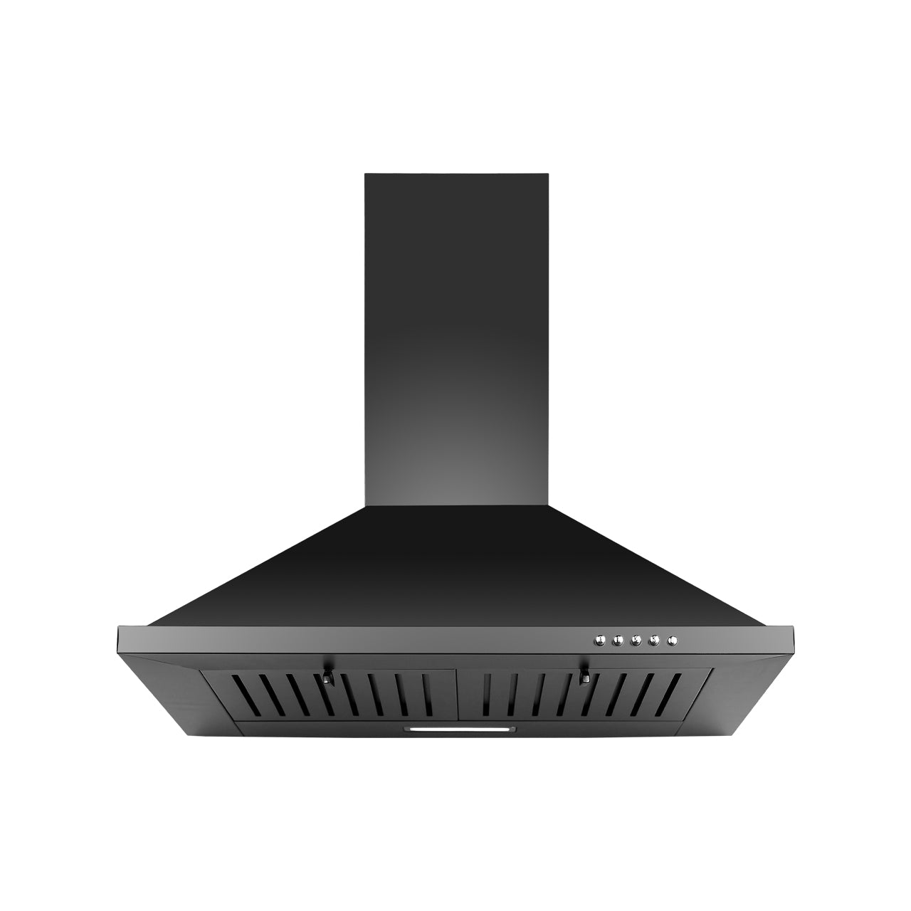 Surya Flame "PYRAMID KITCHEN CHIMNEY" Matte Black Wall Mounted 60 CM 8